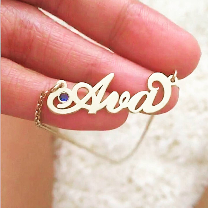 Ava Name Necklace With My Name Necklace ORDER ANY NAME Personalized ...