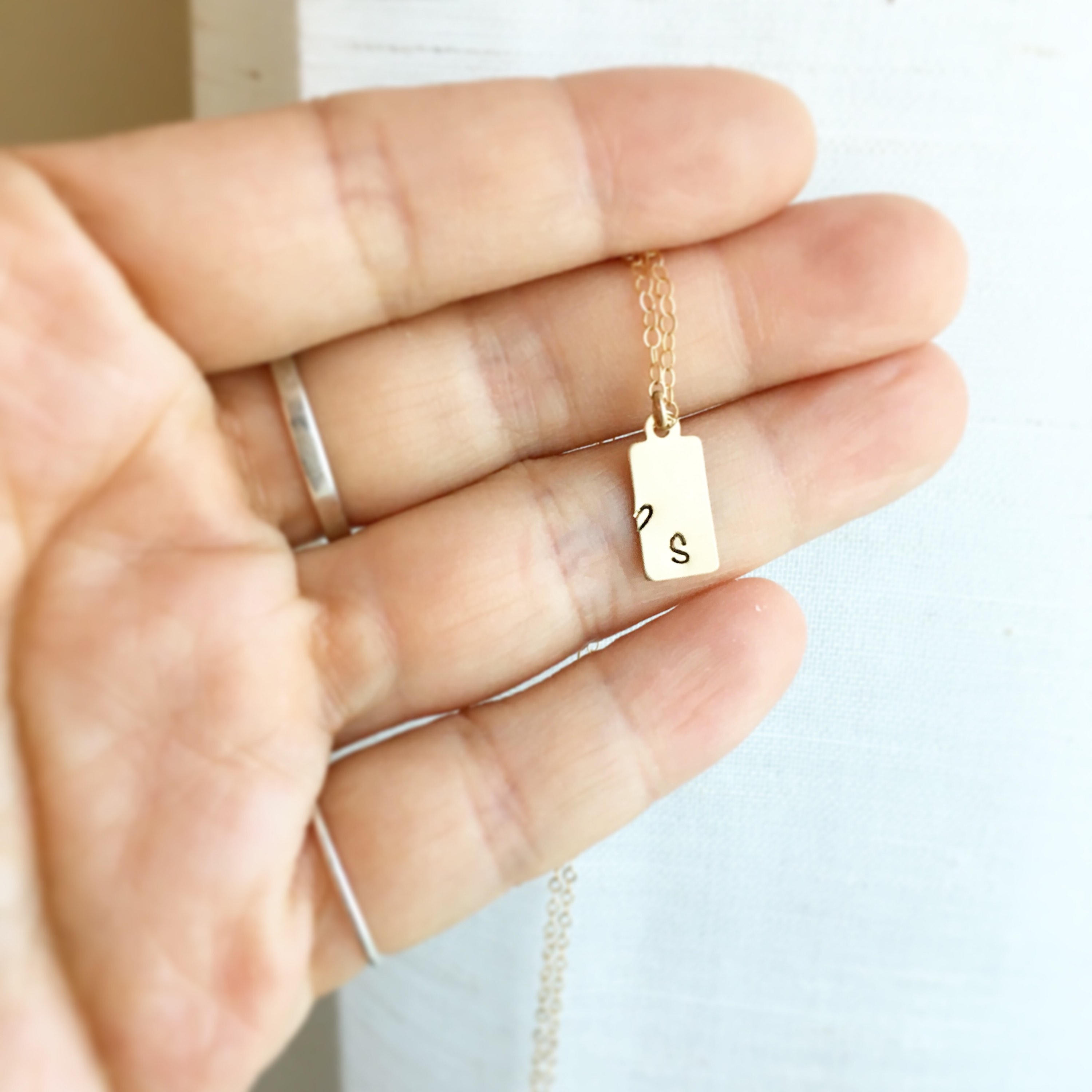 Best Friend Necklace For 2 , Matching Necklaces, Initial Necklace, Long ...