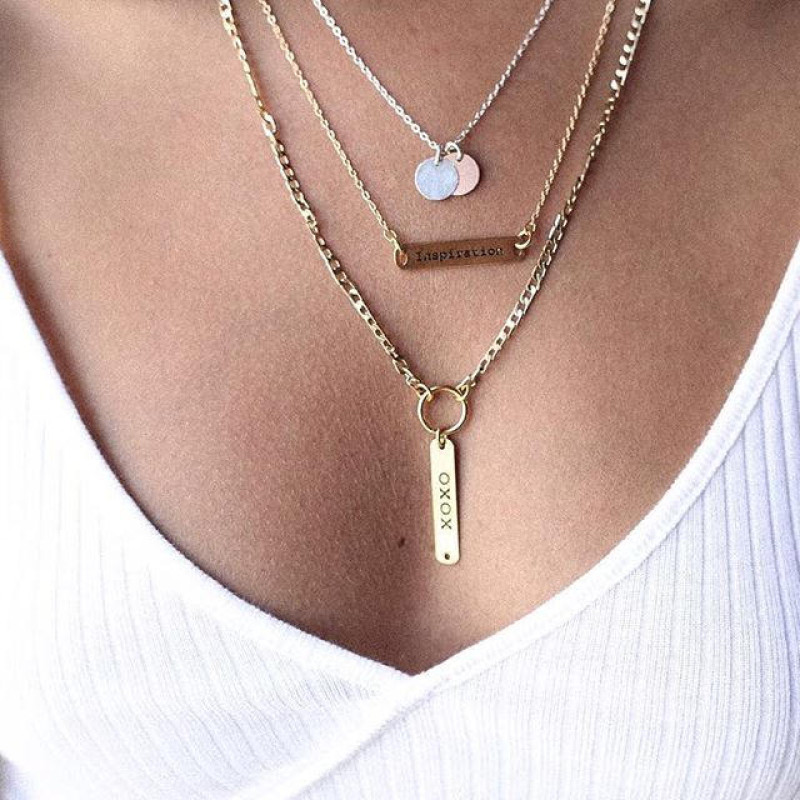 Children's Name Necklace, Kids Name Necklace, Mothers Necklace With ...