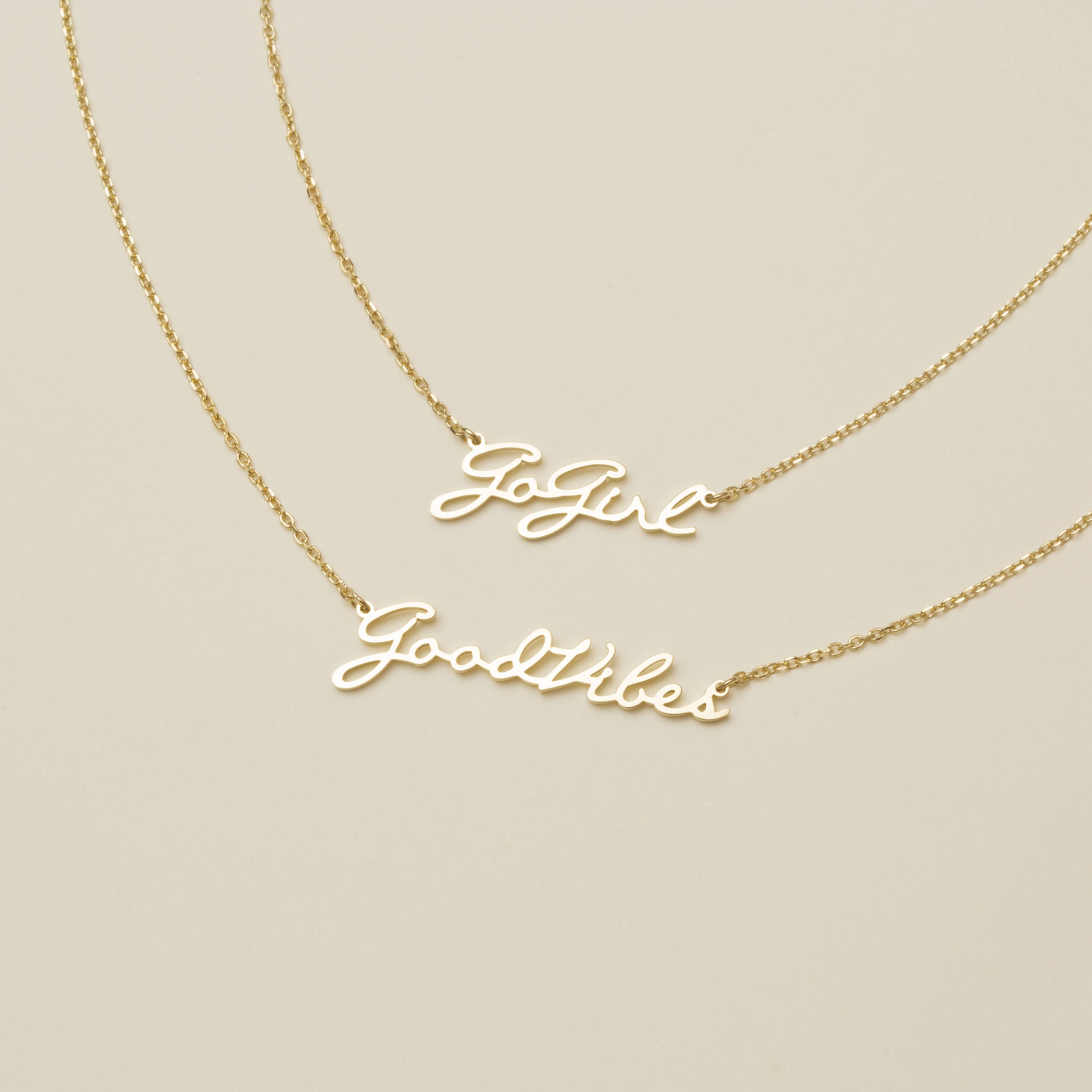 Custom Name Necklace Personalized Name Necklace Minimal Name
