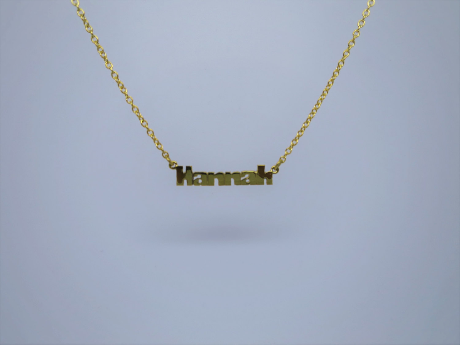 Hannah Nameplate Necklace
