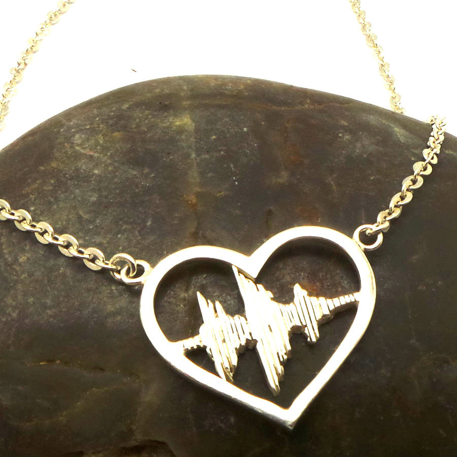 I Love You Sound Wave Necklace - Soundwave Necklace - Sound Wave ...