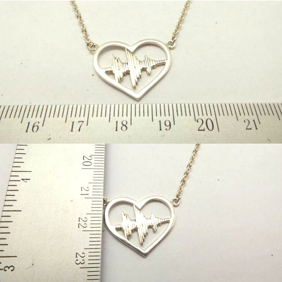 I Love You Sound Wave Necklace - Soundwave Necklace - Sound Wave ...
