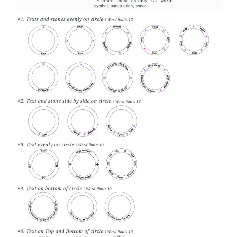 Linked Circle Necklace - Family Necklace - Custom Children Name Necklace - Mother's Day Gift - HN18