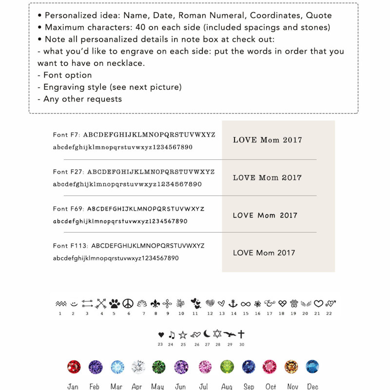 Linked Circle Necklace - Family Necklace - Custom Children Name Necklace - Mother's Day Gift - HN18