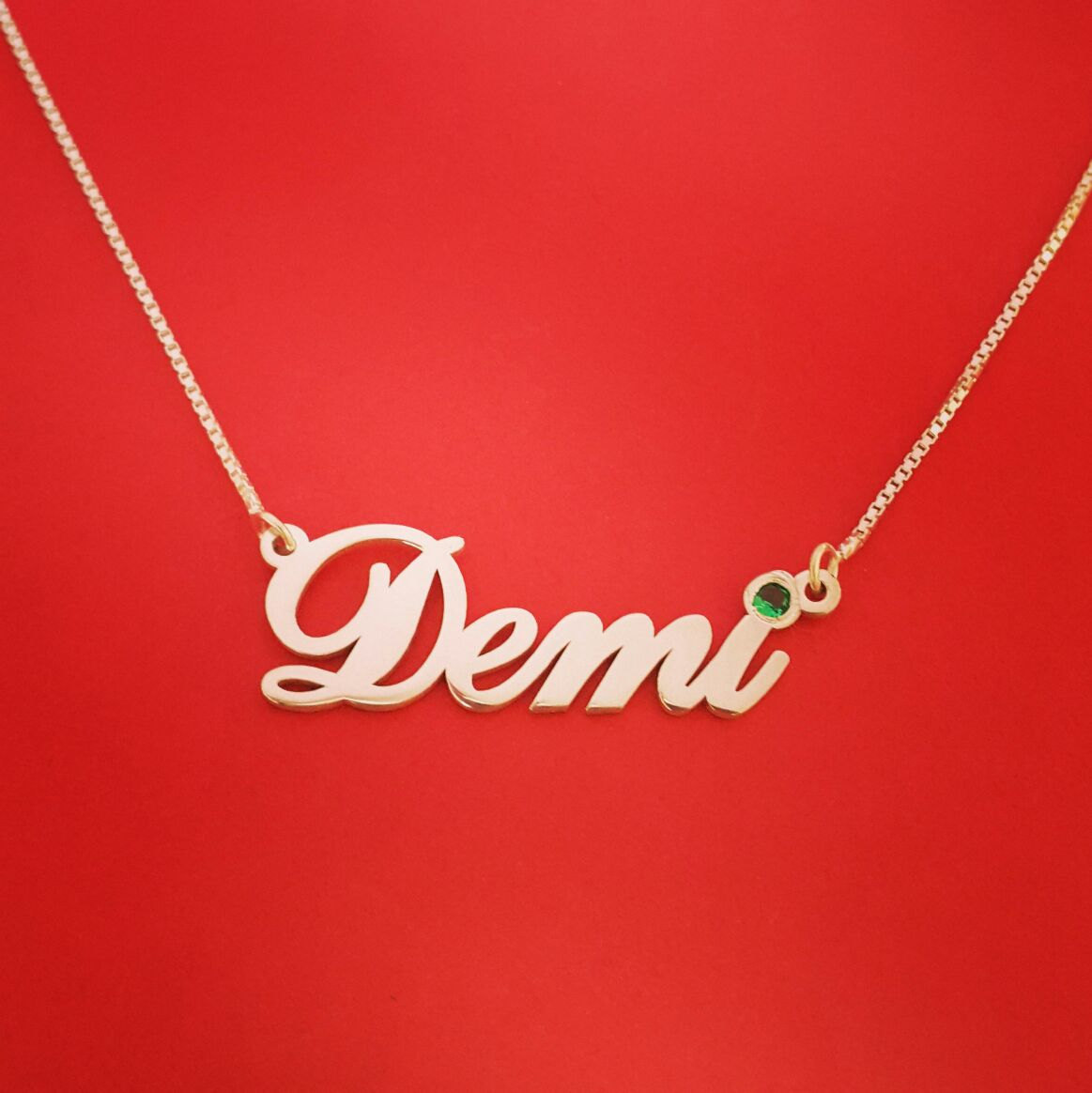My Name on Necklace - Name Necklace Demi Name Necklace White Gold Name ...