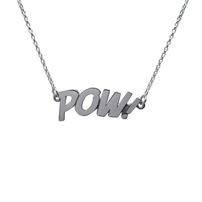 POW Letters Necklace Large 18kt Gold Vermeil. The Pop Art Collection ...