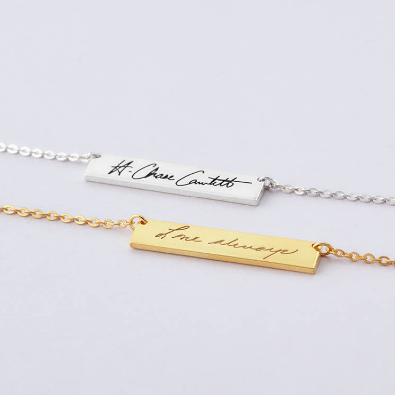 Signature Jewelry • Personalized Signature Necklace • Handwritten ...