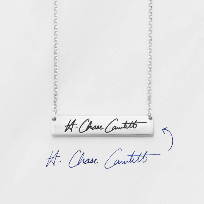 Signature Jewelry • Personalized Signature Necklace • Handwritten ...