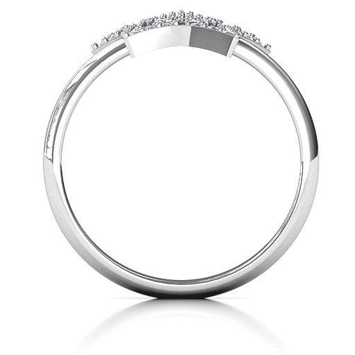 Floating Star with Halo Personalised Ring - AMAZINGNECKLACE.COM