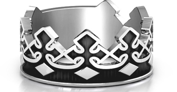 Men's Regal Crown Band - AMAZINGNECKLACE.COM