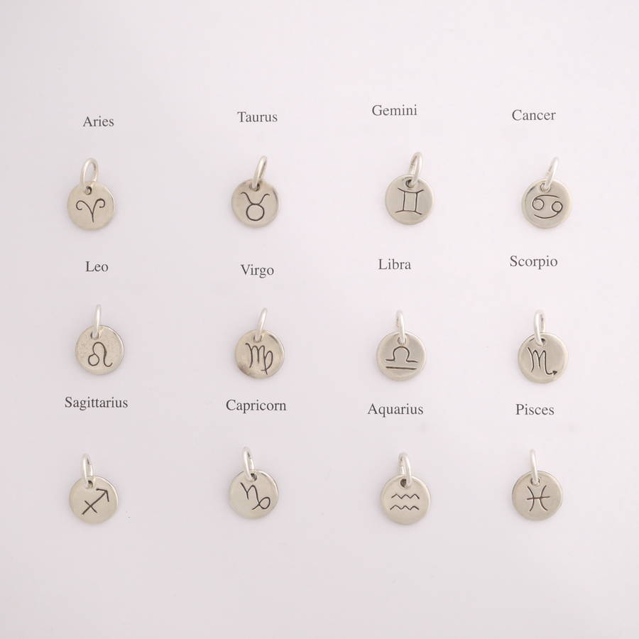 Personalised Silver Zodiac Necklace - AMAZINGNECKLACE.COM